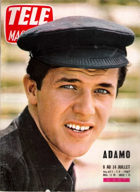 TÉLÉ MAGAZINE N° 611 - Salvatore Adamo (Juillet 1967) EUR 10,00 - PicClick FR