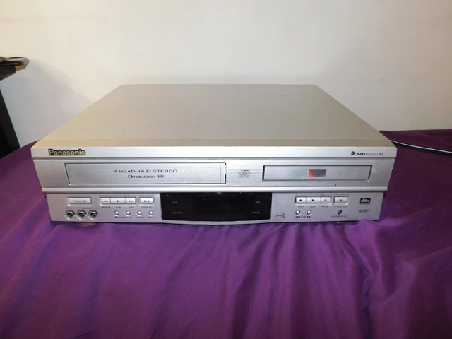 PANASONIC PV-D4752 VHS VCR PLAYER no remote. DVD tray won’t stay open ...