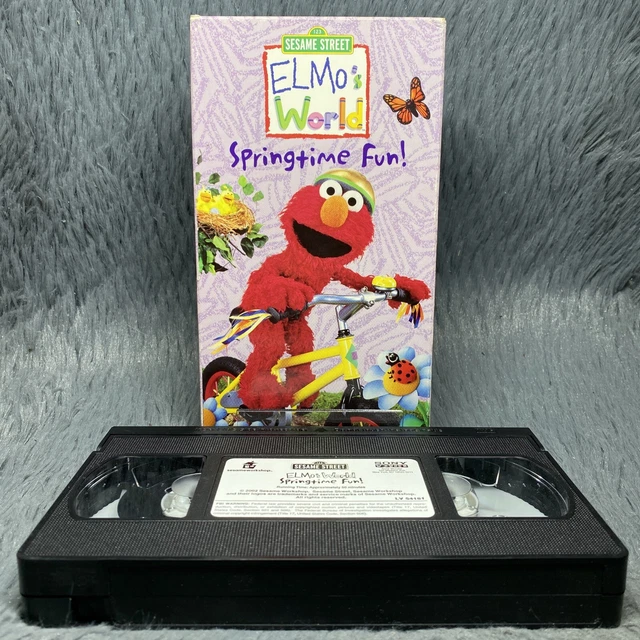 ELMOS WORLD SPRINGTIME Fun VHS 2002 Sesame Street Classic Cartoon Movie ...