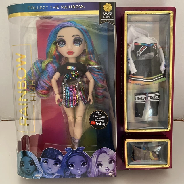 RAINBOW HIGH FASHION Amaya Raine Doll 2 Outfits Series 2 Big Eyes ...