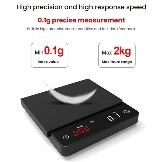 HIGH PRECISIONS DIGITAL Kitchen Scale Electric Espresso Scale Coffee ...