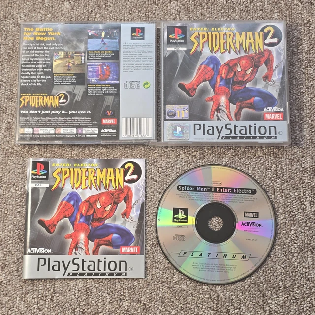 SPIDER-MAN 2: ENTER Electro - Sony Playstation PS1 - Complete - PAL £29 ...
