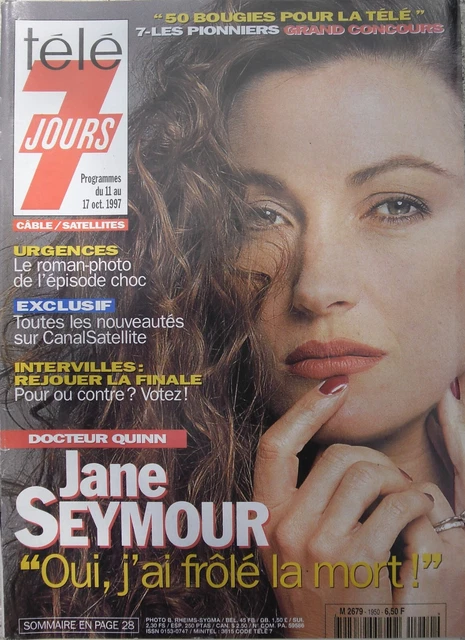 TELE 7 JOURS Jane Seymour Jean-Jacques Goldman Dennis Rodman EUR 19,99 - PicClick FR