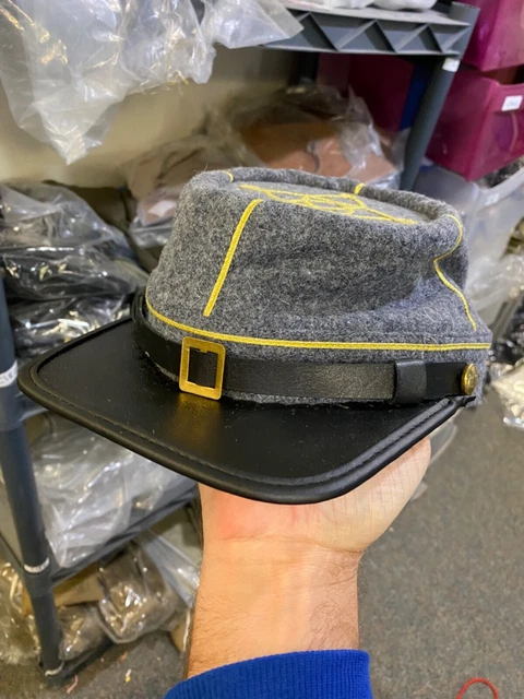 CIVIL WAR CONFEDERATE Csa Cs Lieutenant Infantry Officer Kepi Forage ...