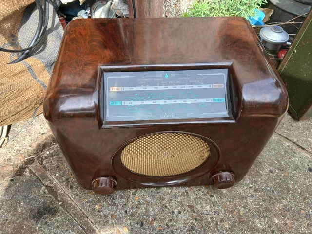 BUSH DAC90A BAKELITE radio 1950,s valve set,working £33.05 - PicClick UK