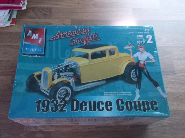 AMT 1932 FORD coupe,american graffiti,issue.. 1/25th scale,model car ...