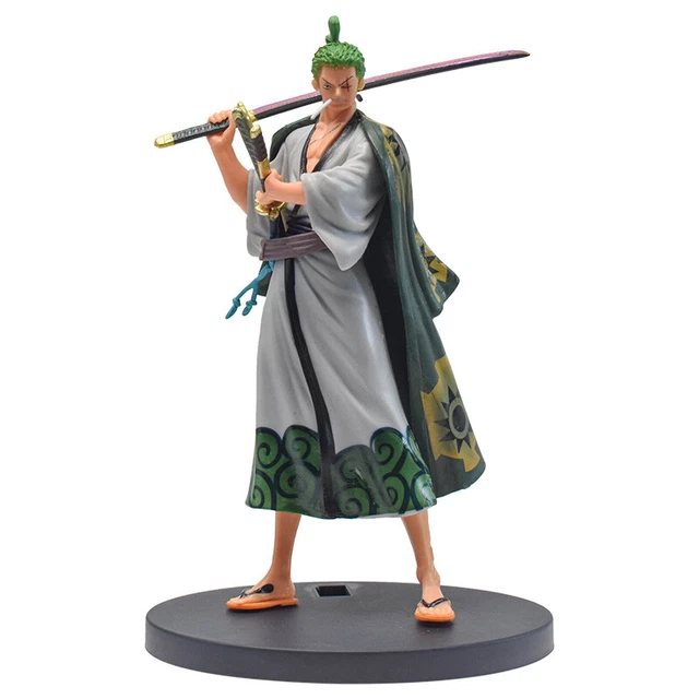 ANIME ONE PIECE Roronoa Zoro PVC Action Figure Model Toys Collection ...