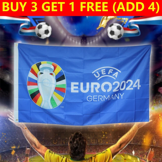 NEW UEFA EURO 2024 Flag Banner 3X5ft UEFA European Football ...