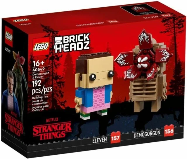 LEGO BRICKHEADZ 40549 STRANGER THINGS DEMOGORGON & ELEVEN, Retired ...