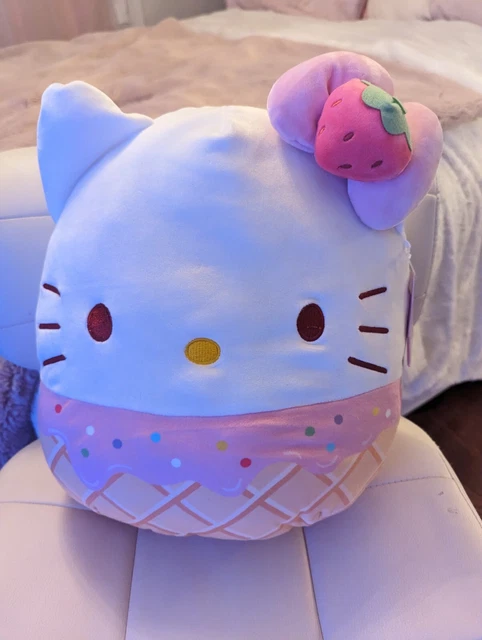 SANRIO HELLO KITTY 12” Squishmallow Plush Hello Kitty Ice cream ...
