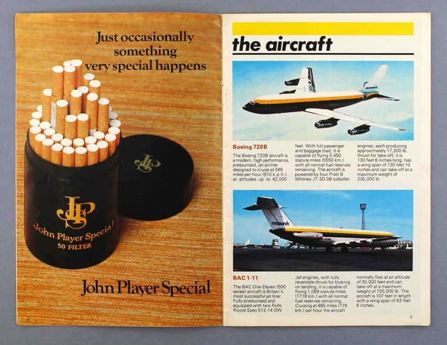 MONARCH AIRLINES WELCOME Aboard Inflight Magazine Bac1-11 Boeing 720B ...