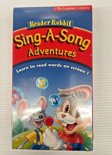 READER RABBIT SING-A-SONG Adventures The Learning Company VHS (83118 ...