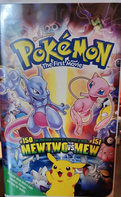 POKÉMON THE FIRST Movie: Mewtwo Strikes Back (VHS, 2000, Clamshell ...