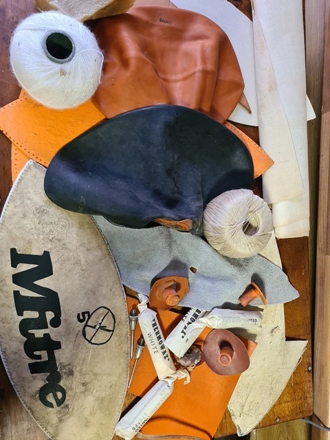 RUGBY BALL RUBBER Bladders Leathers Valves Mitre Repair Material ...