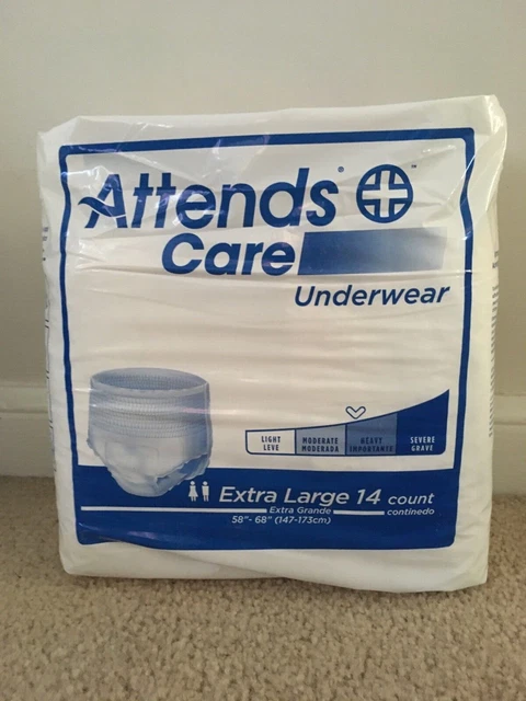 ATTENDS CARE INCONTINENCE Underwear Diapers, Heavy Absorbency, XL EUR ...
