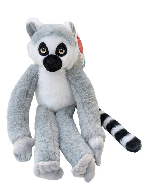 KEELECO LEMUR HANGING Monkey Soft Toy plush cuddly teddy stuffed Animal ...
