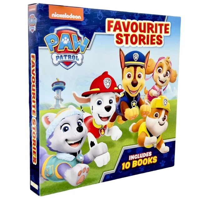 PAW PATROL FAVOURITE Stories 10 Books Collection Box Set Pups Jungle ...