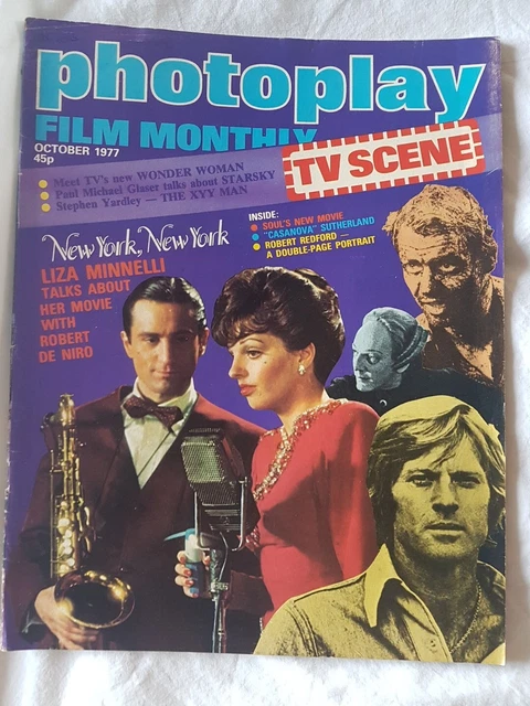 PHOTOPLAY-UK FILM MAG- Oct 1977- Linda Blair - Lynda Carter - Liza ...