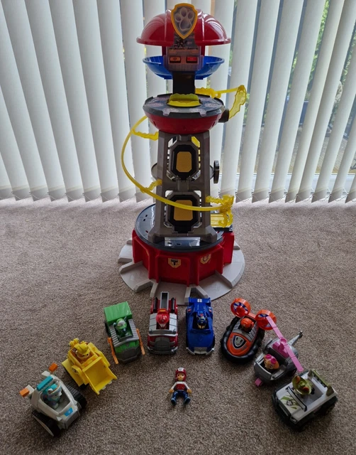 PAW PATROL MIGHTY Pups Mighty Lookout Tower + 8 Vehicles & Figures Cost ...