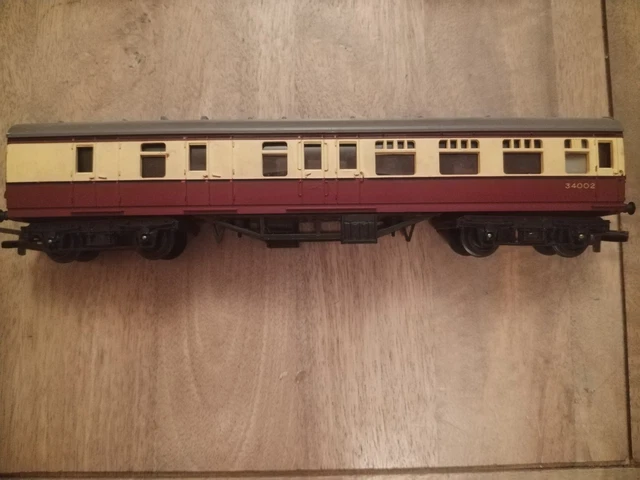TRI-ANG LMS COACH Maroon / Burgundy Hornby 00 Gauge £37.10 - PicClick UK