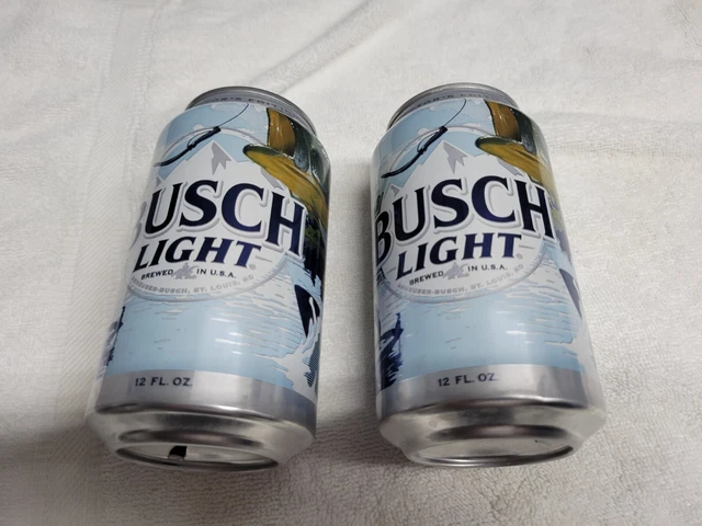 2023 BUSCH LIGHT LARGEMOUTH BASS Beer Fishing Can lot TWO empty ...
