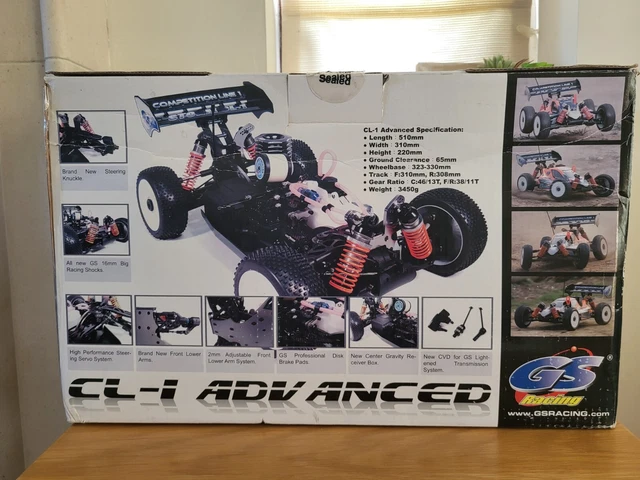 GS RACING CL-1 Advanced Pro RC Buggy - 1/8 Scale - Nitro - Big Bore ...