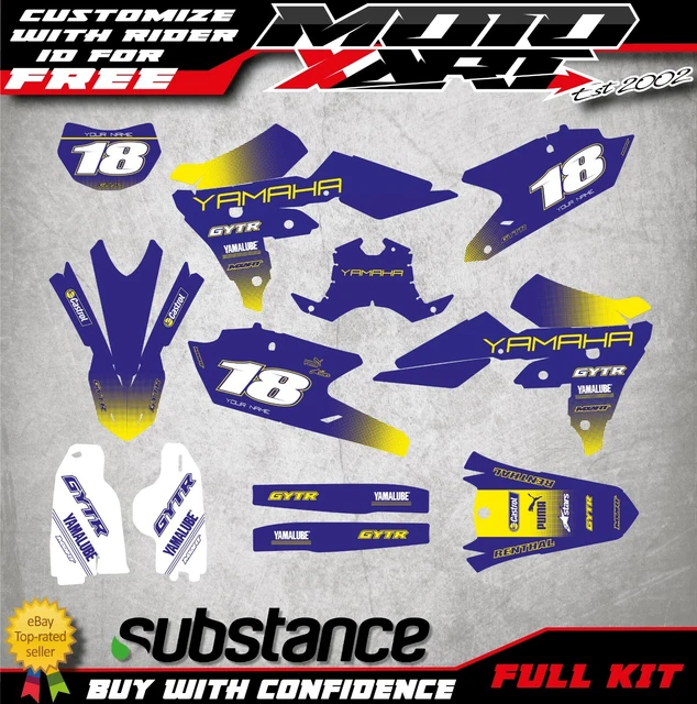 CUSTOM GRAPHICS KIT MONTE CARLO Yamaha WR 450F 2016 2017 2018 decals ...
