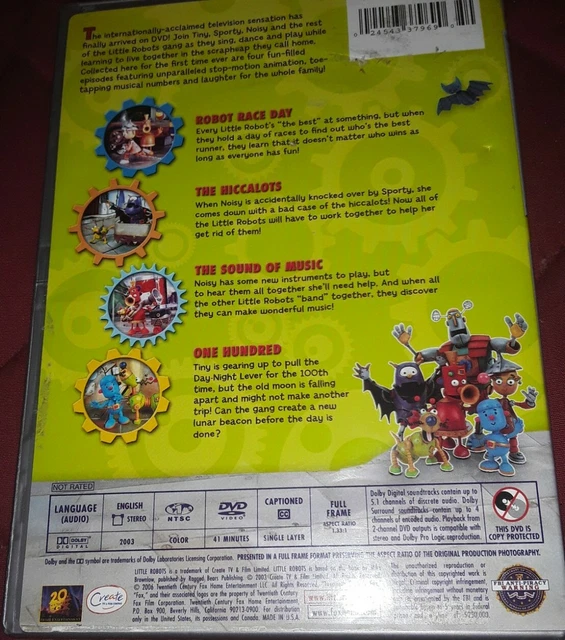LITTLE ROBOTS: BIG Adventures (DVD, 2006) Robot Race Day/The Hiccalots ...
