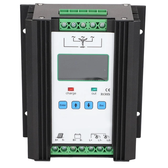 WIND SOLAR HYBRID Controller Digital Control Wind Solar Regulator 12V ...