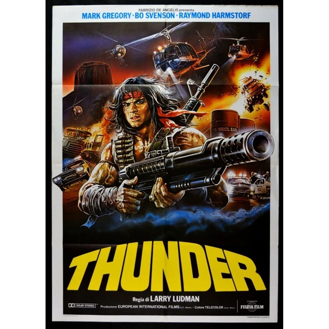 AFFICHE 2F THUNDER MARK GREGORY BO SVENSON LARRY LUDMAN A206 EUR 53,53 ...