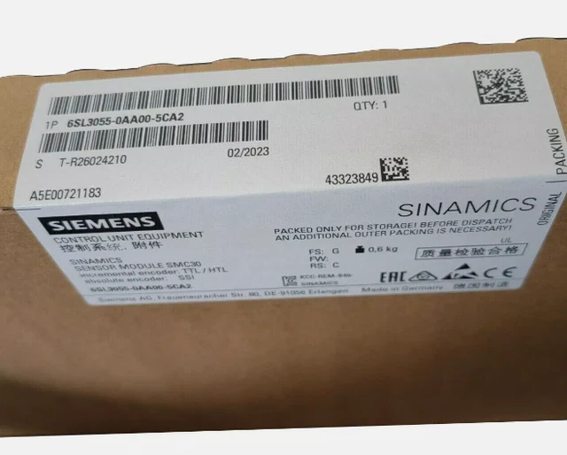 6SL3055-0AA00-5CA2 NEW SIEMENS SINAMICS SMC30 Sensor Module 6SL3055 ...