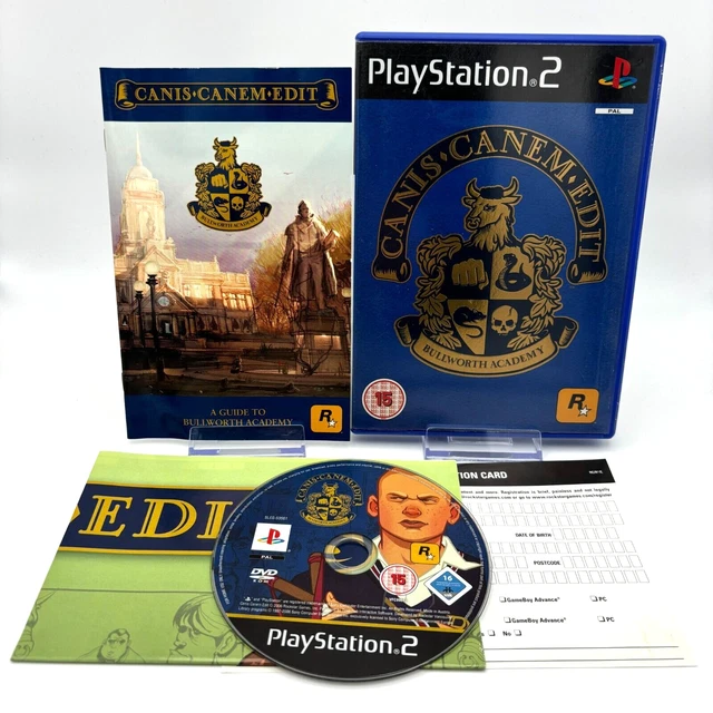 CANIS CANEM EDIT (AKA Bully) (PAL Sony PS2, 2006) *mit MAP + REG* *Near ...
