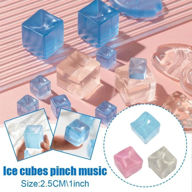 MINI ICE BLOCK Stress Ball Toy Anti-Stress Cube Squeeze Simulated Toy ...