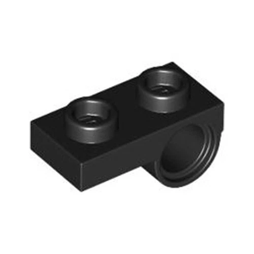 LEGO BRIQUES PIÈCES 20x Noir 1x2 Plaque Horizontal Peg Essieu Trou ...