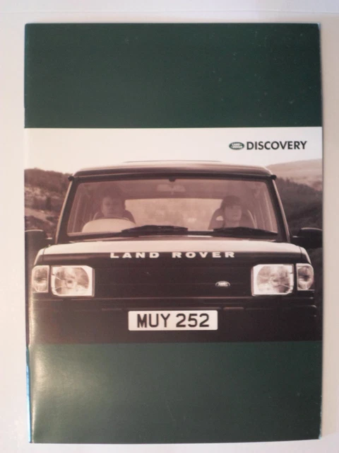 BROCHURE DE VENTE complète 32p LAND ROVER DISCOVERY orig 1995 UK Mkt ...