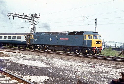 ORIGINAL COLOUR SLIDE of ex works 47555 BR class 47 diesel loco £2.50 ...
