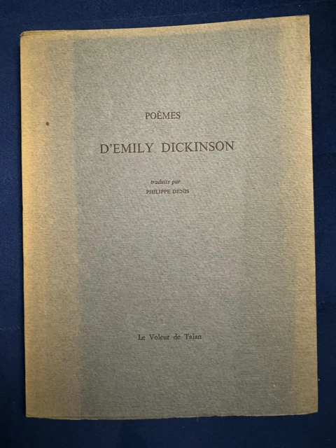 POÈMES D’EMILY DICKINSON EUR 40,00 - PicClick FR