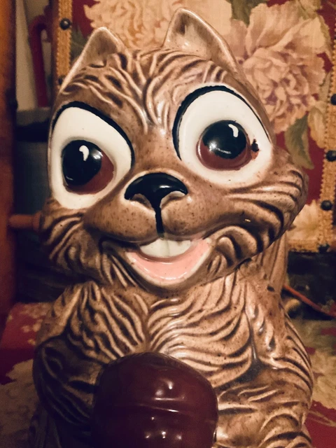 VINTAGE MCCOY-ARNEL’S COLLABORATION Figural Fox Squirrel Shaped Cookie ...