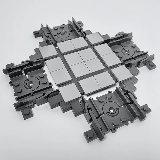 LEGO CITY TRAIN Cross Track Crossover Section Grey Custom Set | NEW ...