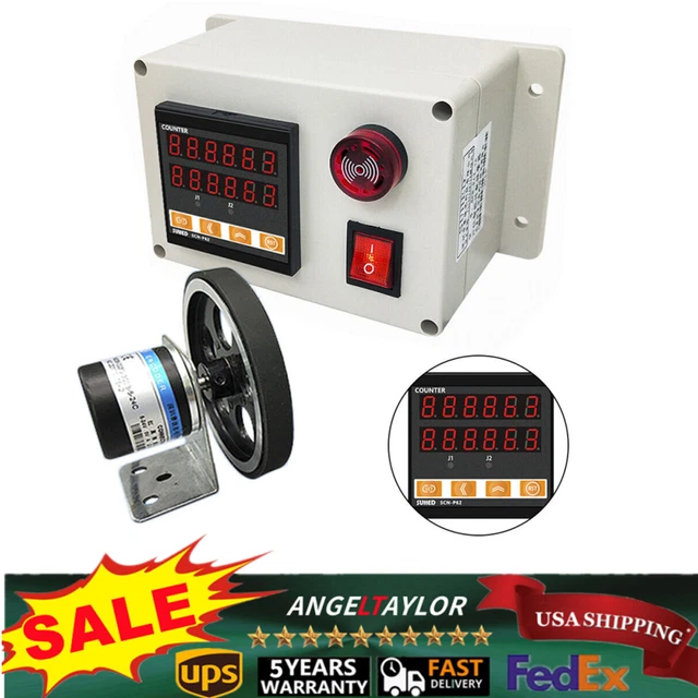 METER COUNTER 300PPR Rotary Encoder Wheel Roll Digital Electronic ...