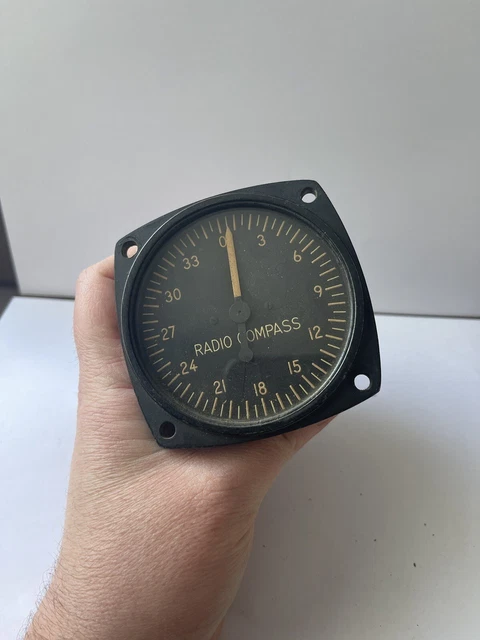 WW2 USAAF MUSTANG B17 Radio Compass PC-118 Gauge Flying Panel ...