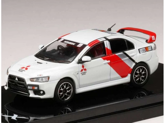 MITSUBISHI LANCER EVO X - RalliArt - white - Hobby Japan 1:64 EUR 41,50 ...