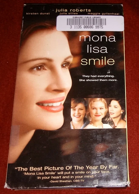 VHS MONA LISA Smile Julia Roberts Kirsten Dunst Marcia gay Harden Julia ...