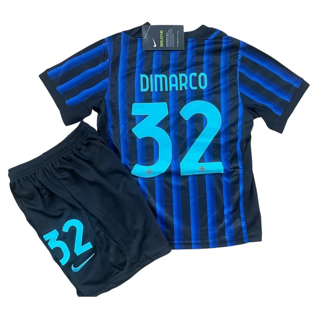 KIT COMPLETO CALCIO bambino Dimarco 2025/2026 taglie fino ai 13 anni ...
