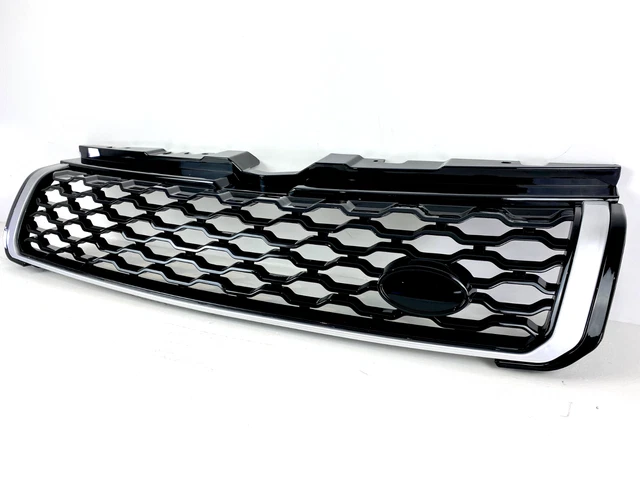 RANGE ROVER EVOQUE Front Grille Dynamic Style Black Gloss Silver Fits ...