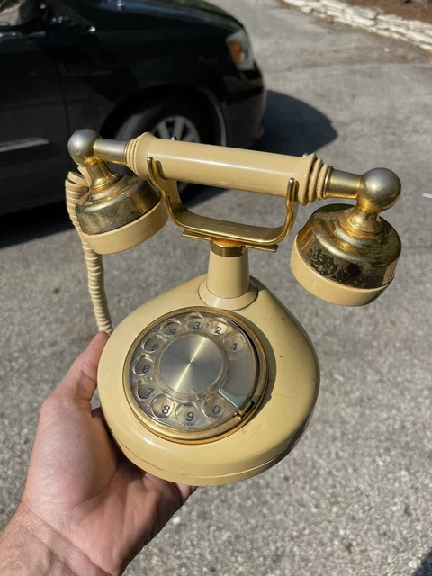 VINTAGE ROTARY DIAL French Style Desk Phone Western Electric Vintage ...