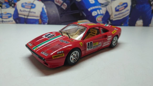 BURAGO - 1984 FERRARI GTO RACE CAR #40 - 1/24 scale model / TOY CAR ...