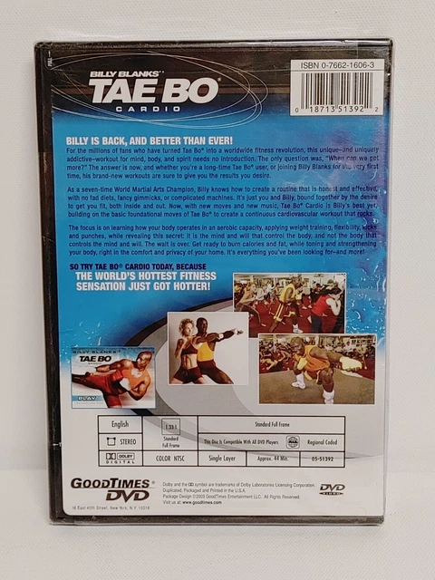 BILLY BLANKS' TAE Bo Cardio (DVD, 2003, Standard) - New Sealed $9.99 ...