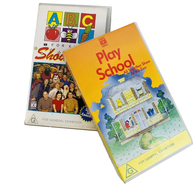 ABC FOR KIDS Play School 2 x RARE OOP VHS Video Bundle: Showtime & At ...