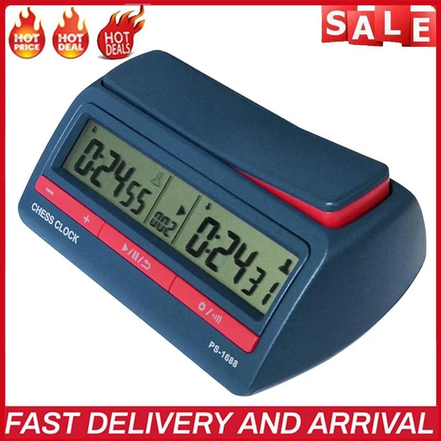 BOARD GAME CLOCK Plastic Competition Timer Battery Powered for Training ...